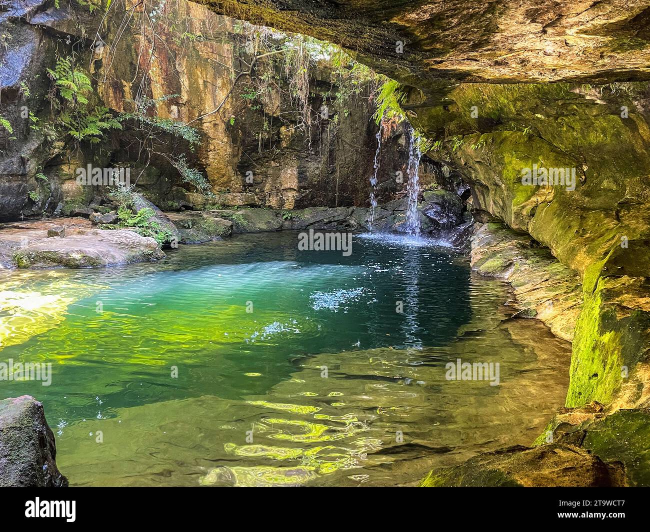 Madagascar, Isalo, waterfall and natural pool Stock Photo - Alamy