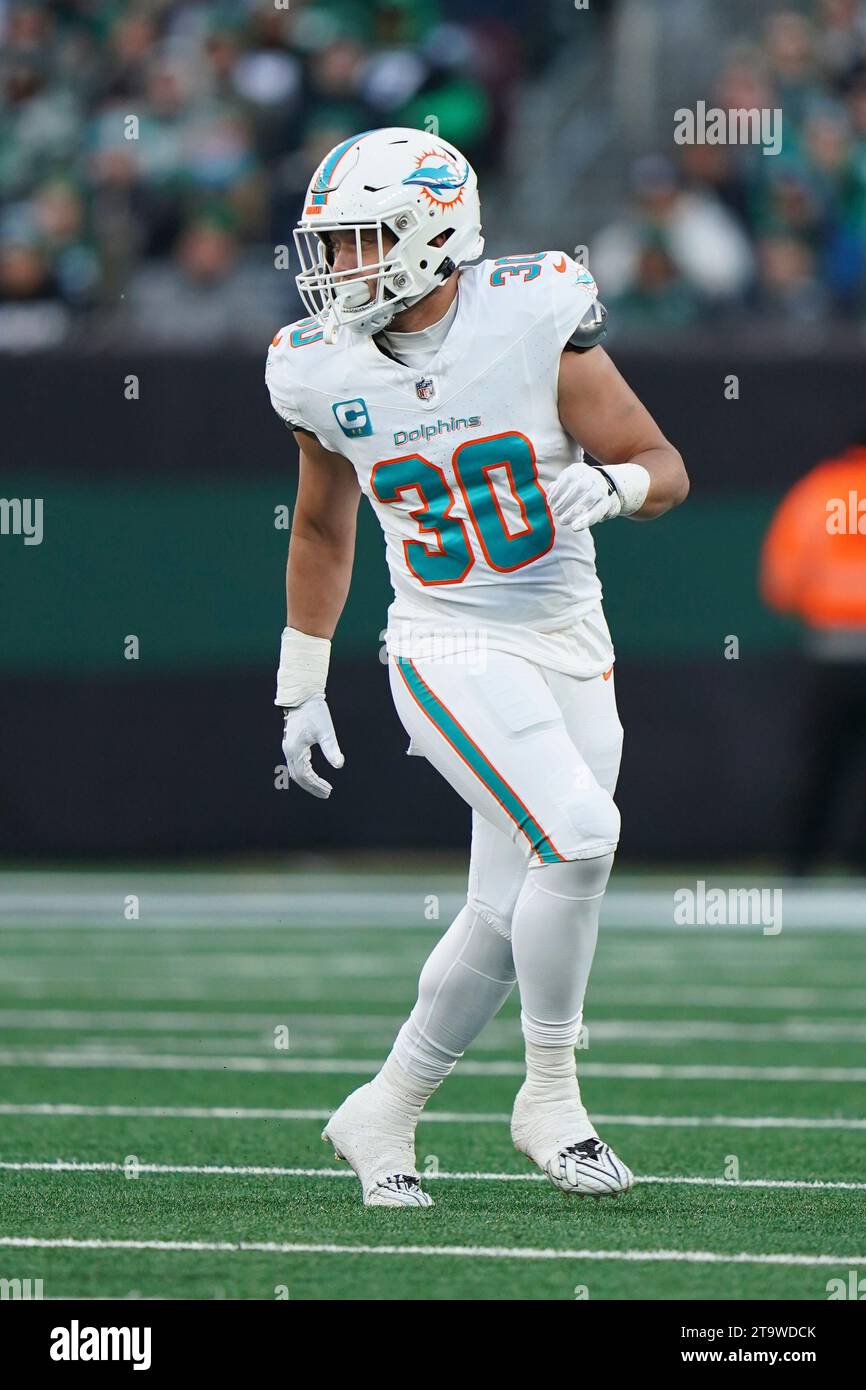 Miami Dolphins fullback Alec Ingold (30) during an NFL football game ...