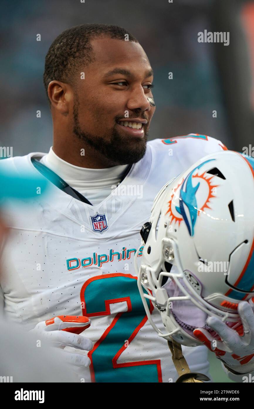 Miami Dolphins linebacker Bradley Chubb (2) during an NFL football game ...