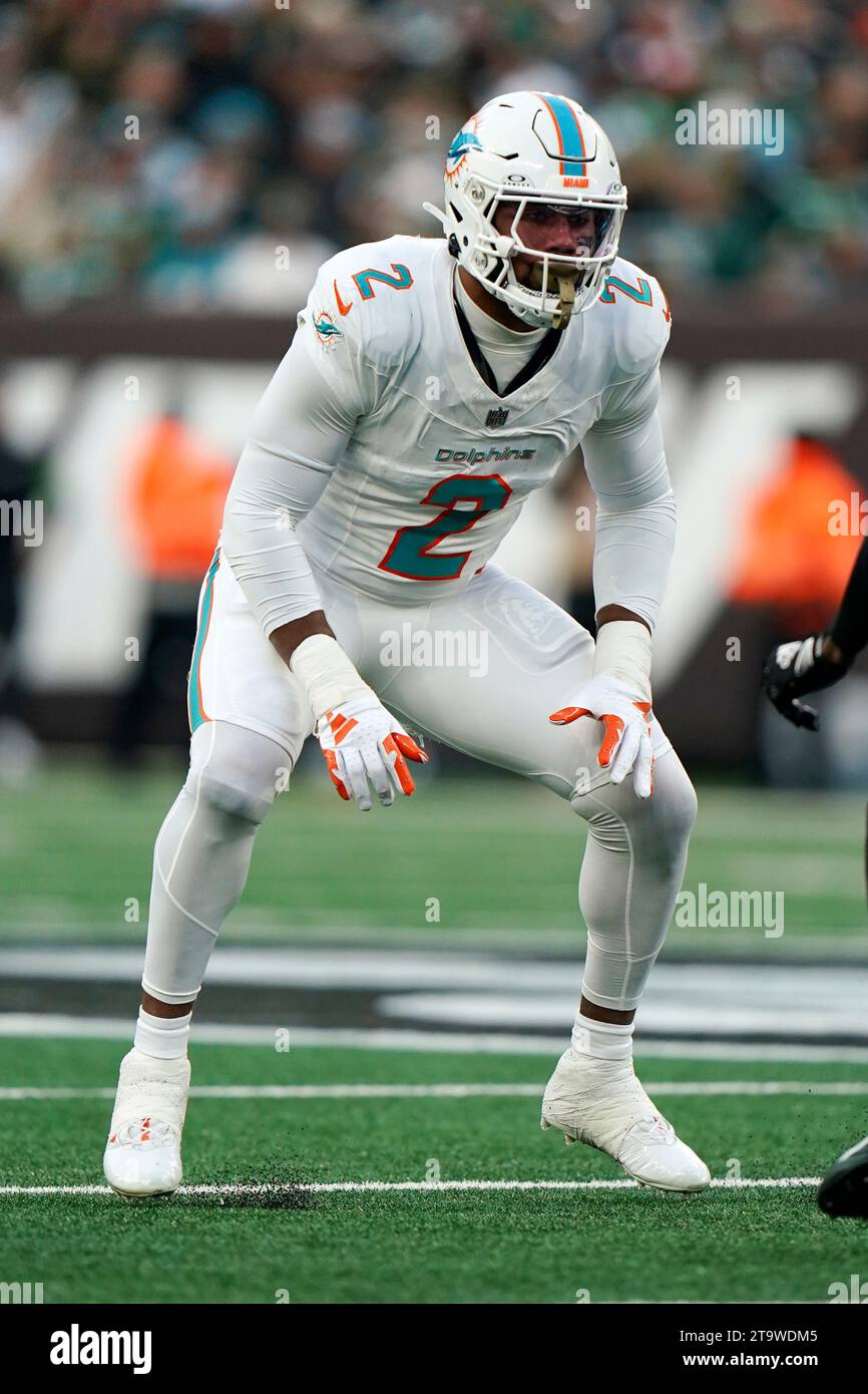 Miami Dolphins linebacker Bradley Chubb (2) during an NFL football game ...