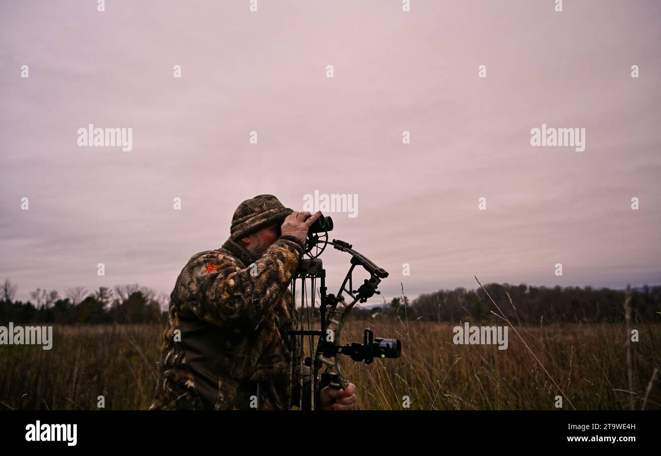 UNITED STATES - 11-27-23: Bowhunting in Loudoun County Virginia. (Photo ...