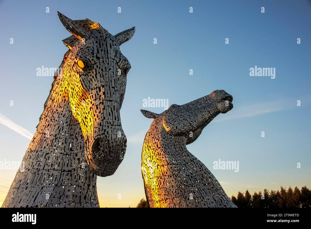 Kelpies mythical water horses hi-res stock photography and images - Alamy
