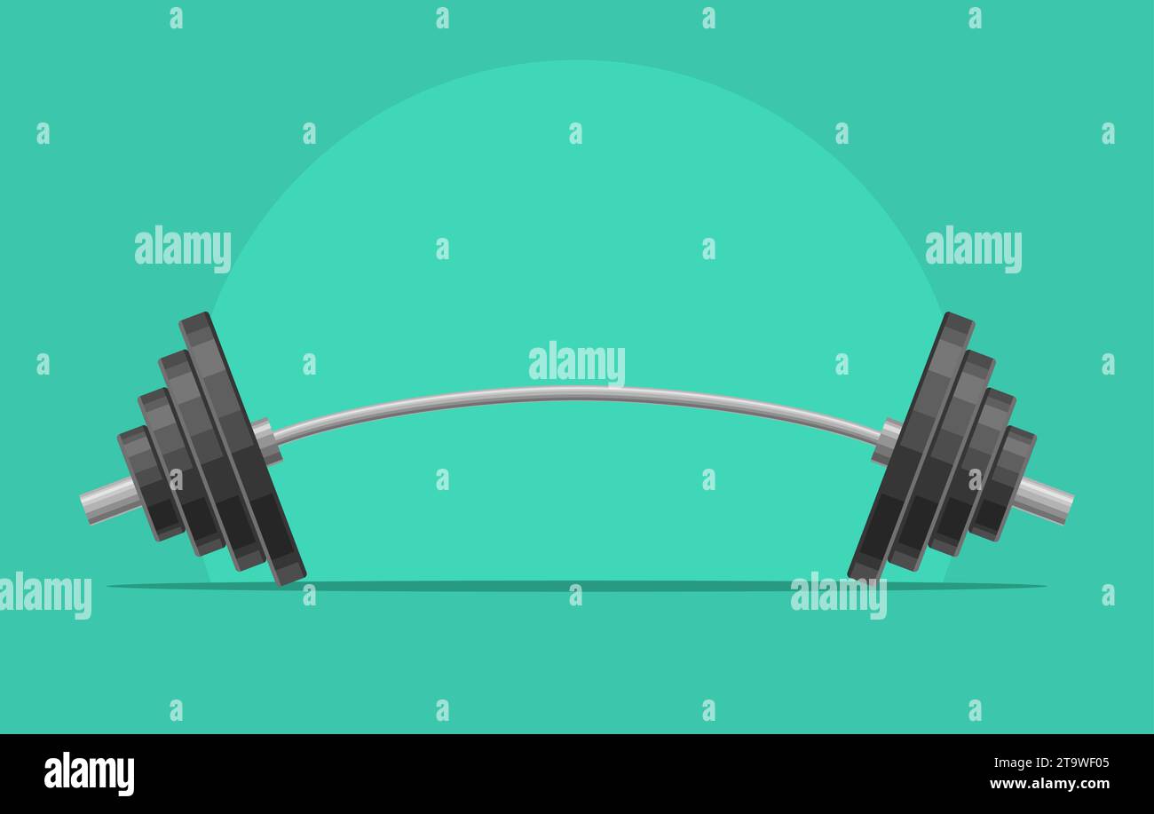 Gym exercise barbell workout Stock Vector Images - Alamy