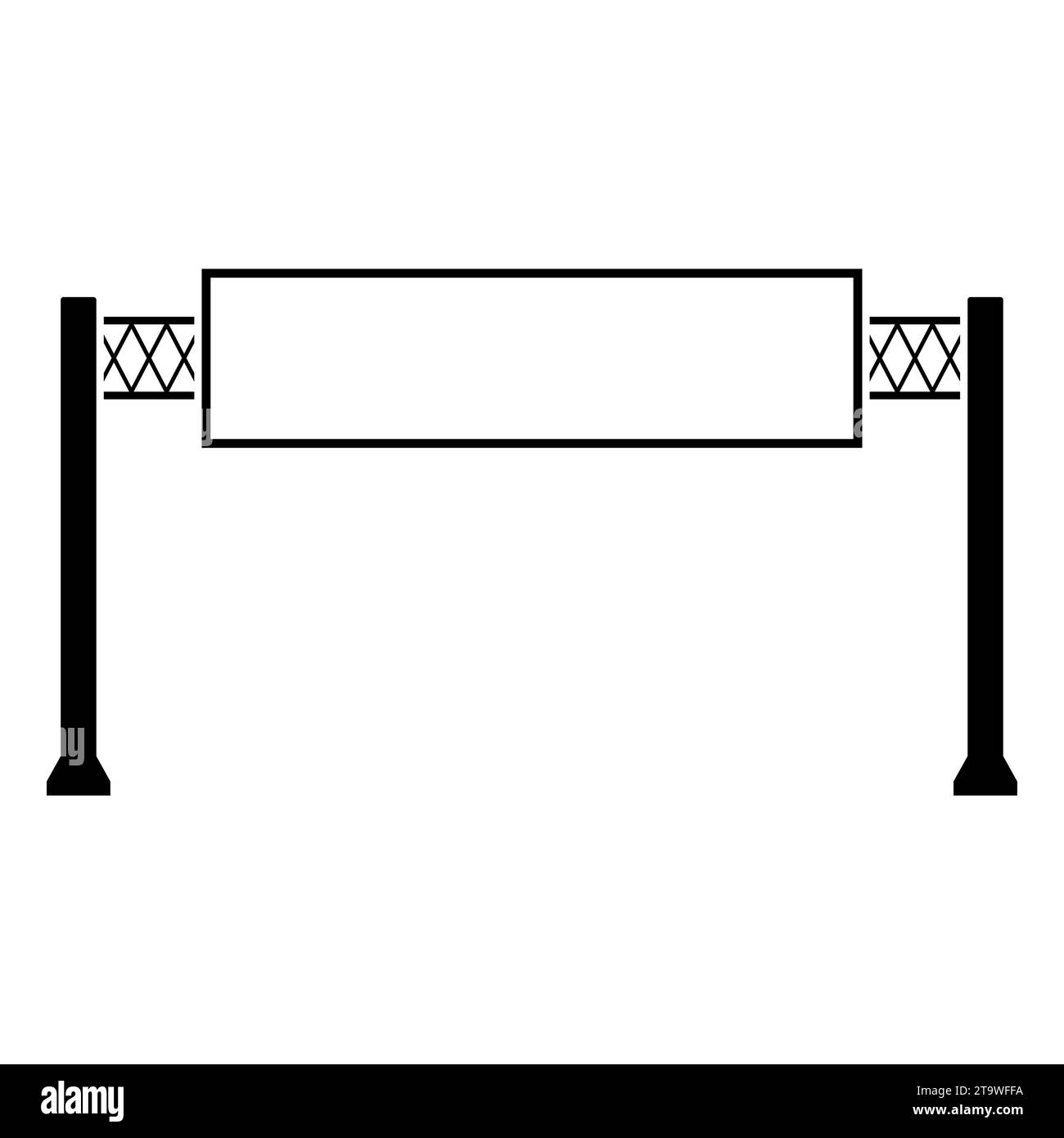 Billboard icon on white Stock Vector Images - Alamy