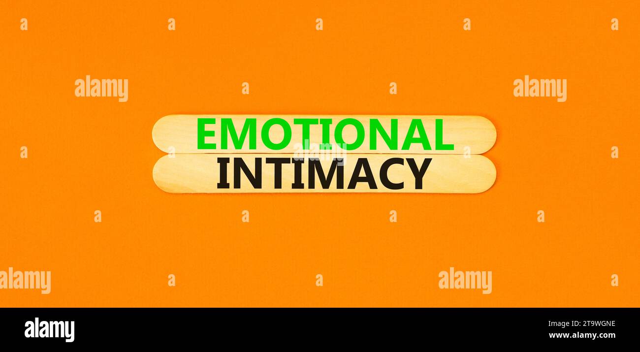 Emotional intimacy symbol. Concept words Emotional intimacy on ...
