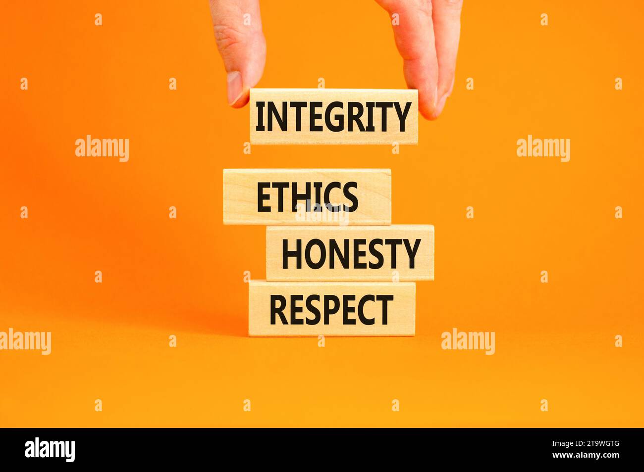 Integrity ethics honesty respect symbol. Concept word Integrity Ethics ...