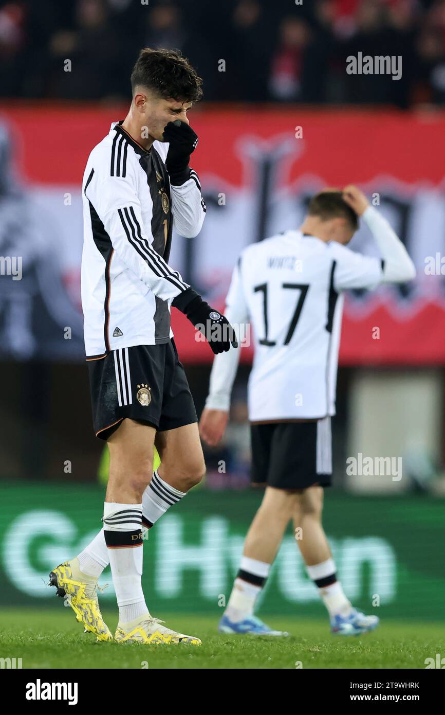 enttŠuscht Kai Havertz of Germany Fussball LŠnderspiel …sterreich - Deutschland Wien 21.11.2023 ...