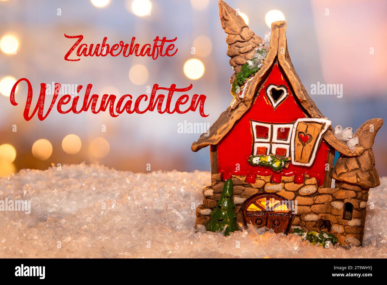 Christmas greetings with the german inscription ZAUBERHAFTE WEIHNACHTEN ...