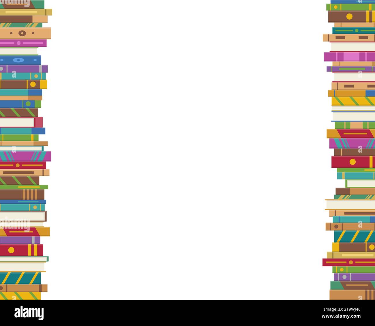 Book stacks Stock Vector Images - Alamy
