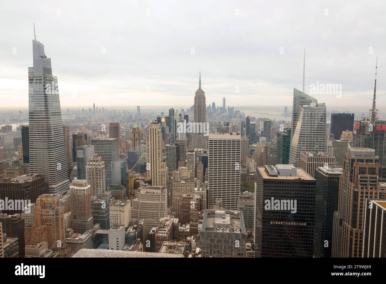 View of The Empire State Building and Manhattan from Top of the Rock ...