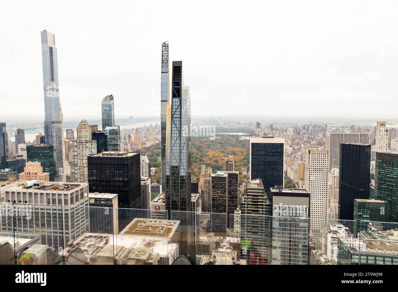 Central Park and upper Manhattan photographed from the Top of the Rock ...