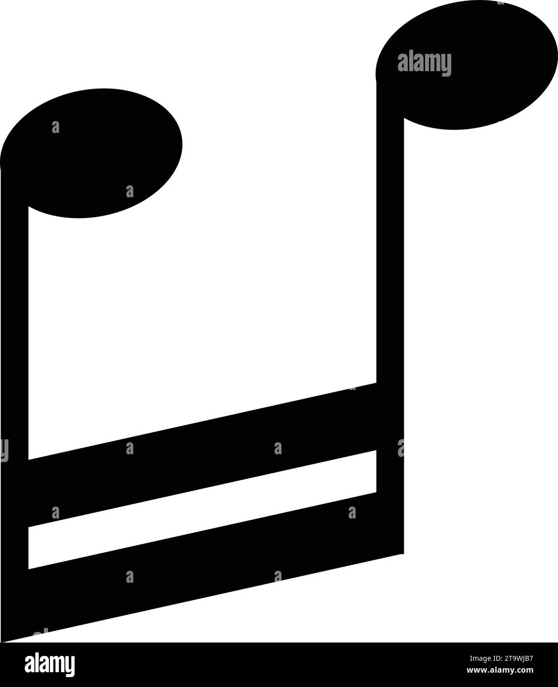Music note flat icon, Music key symbol. song bites. sound tone notes ...