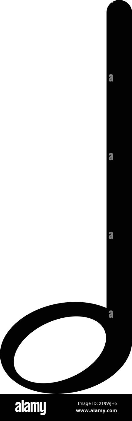 Music note flat icon, Music key symbol. song bites. sound tone notes ...