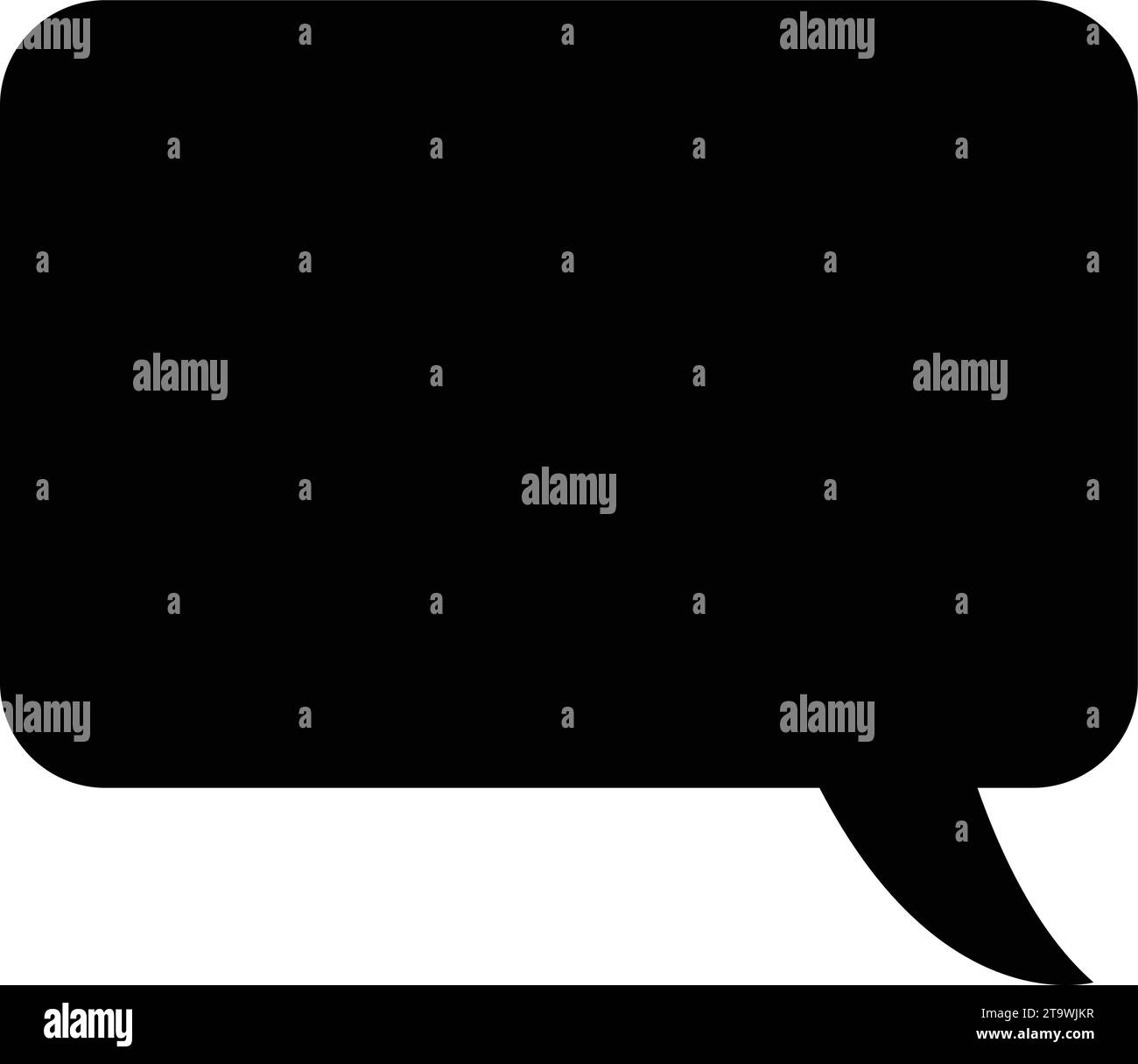 Flat Speech Bubble. Talk bubble. Speak bubble text, chatting box, Empty ...