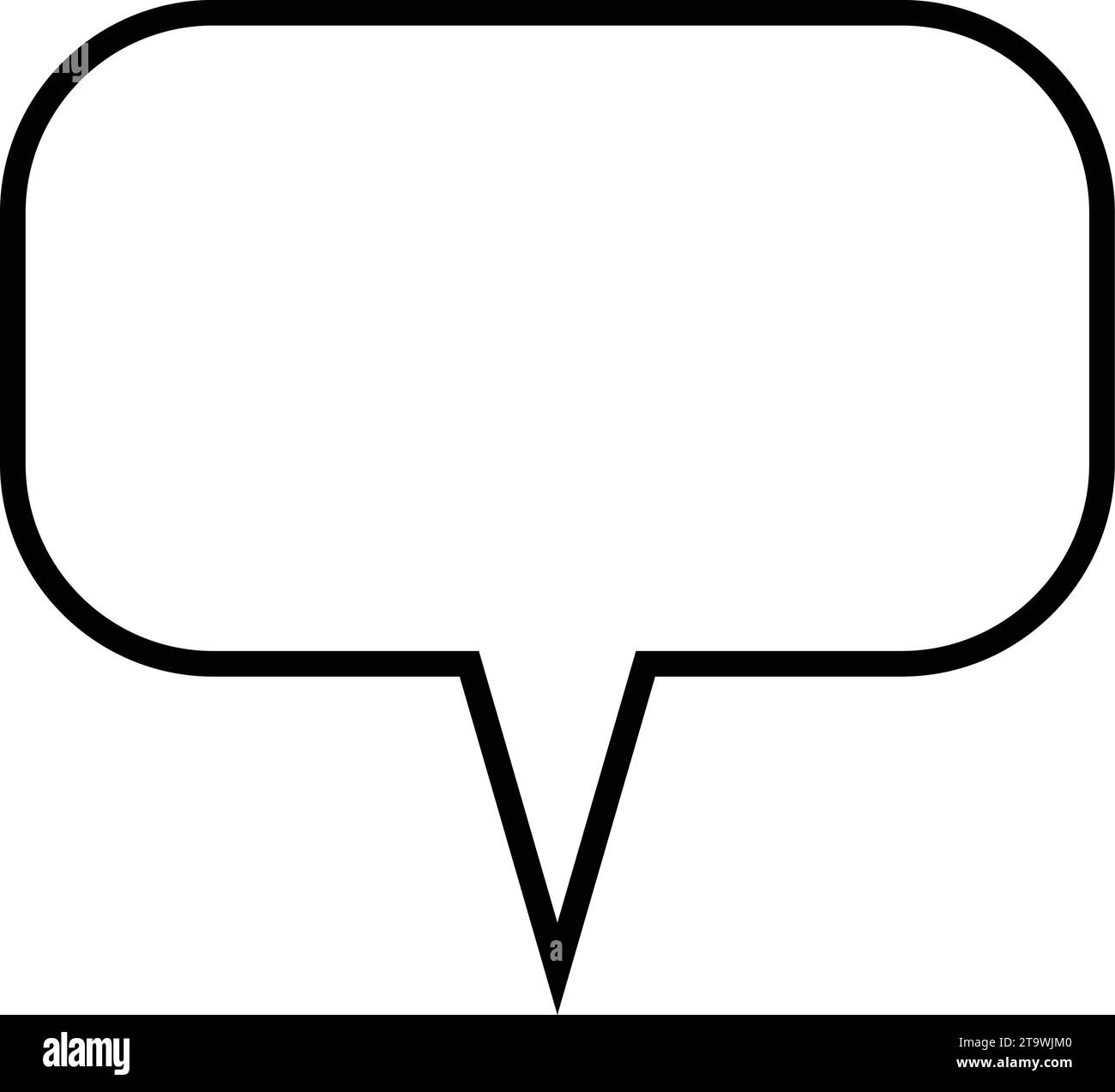 Line Speech Bubble. Talk bubble. Speak bubble text, chatting box, Empty ...