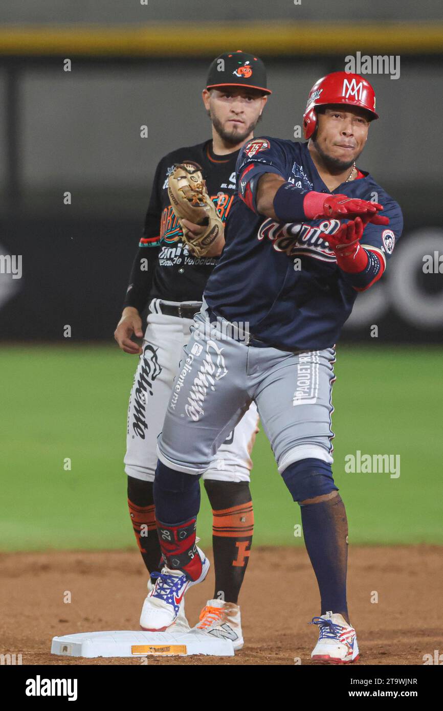 HERMOSILLO, MEXICO - NOVEMBER 26: Yangervis Solarte celebrates a double ...