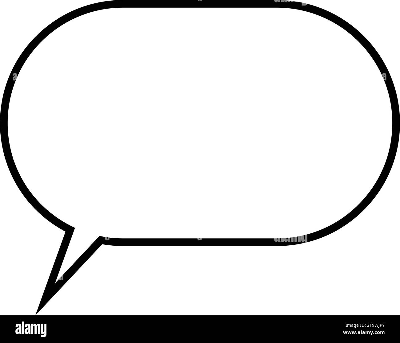 Line Speech Bubble. Talk bubble. Speak bubble text, chatting box, Empty ...