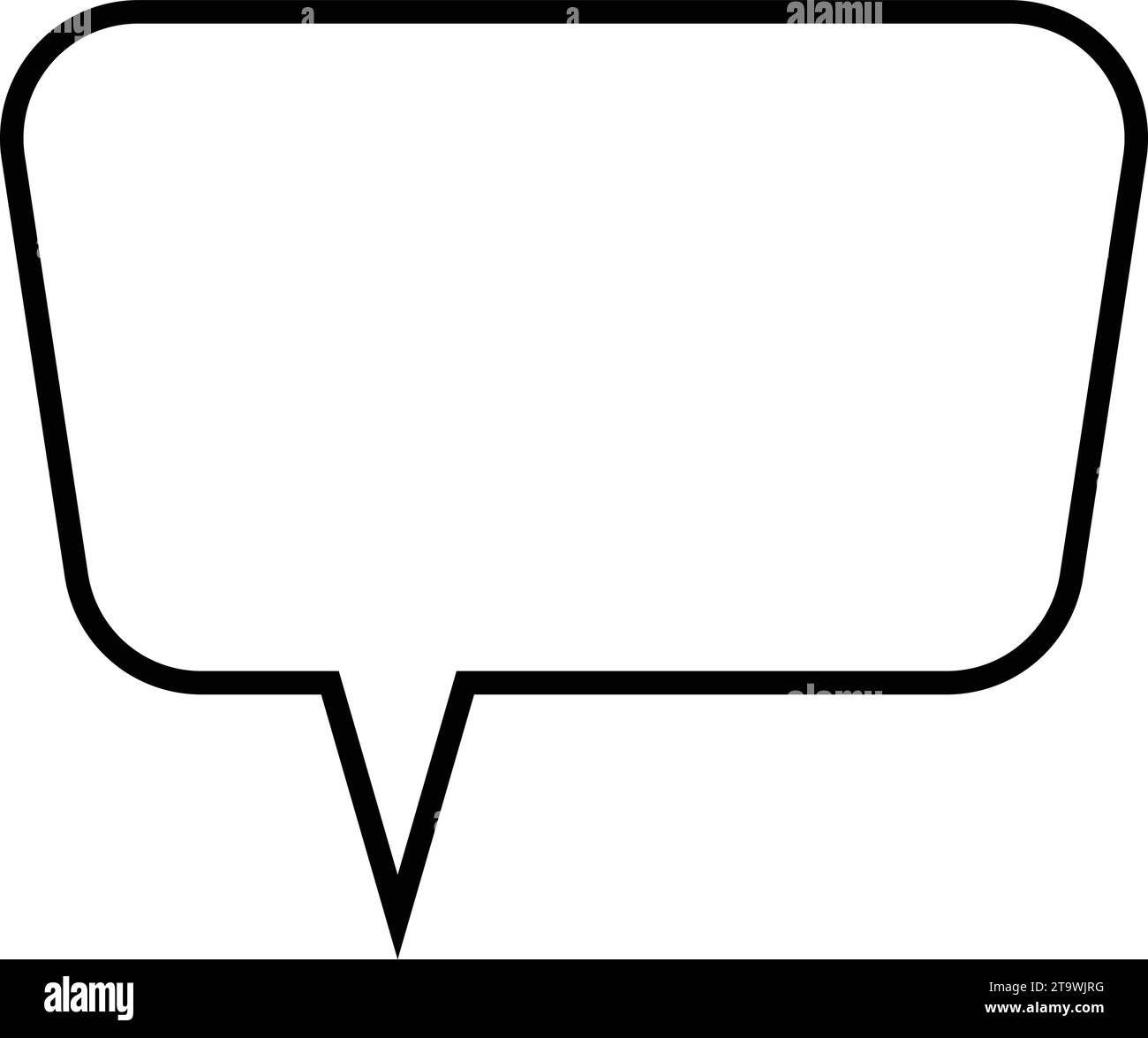 Line Speech Bubble. Talk bubble. Speak bubble text, chatting box, Empty message box outline ...