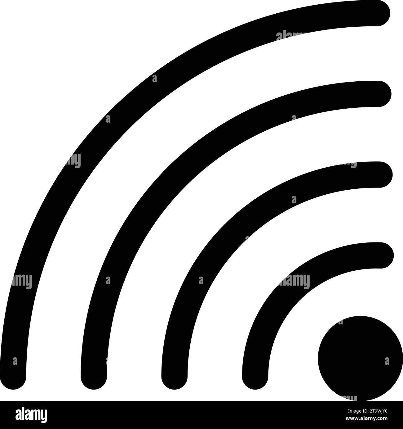 WiFi wireless internet signal flat icon symbol. Connect of network. Bar ...