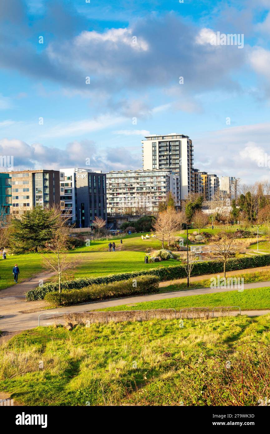 View over the Mile End Park, East London, England Stock Photo - Alamy
