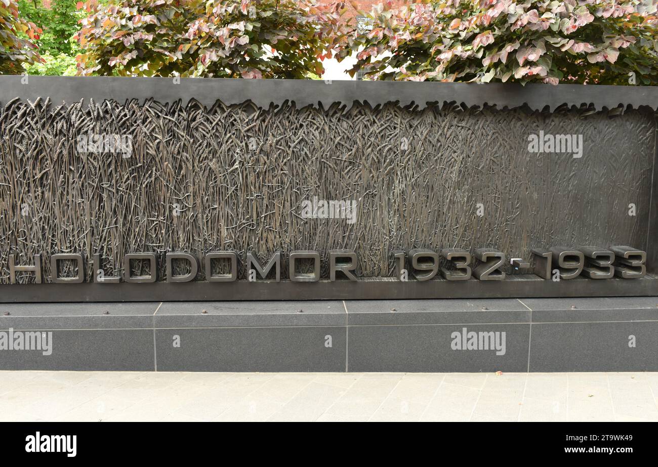 Washington, DC - June 01, 2018: Memorial of victims of the famine ...