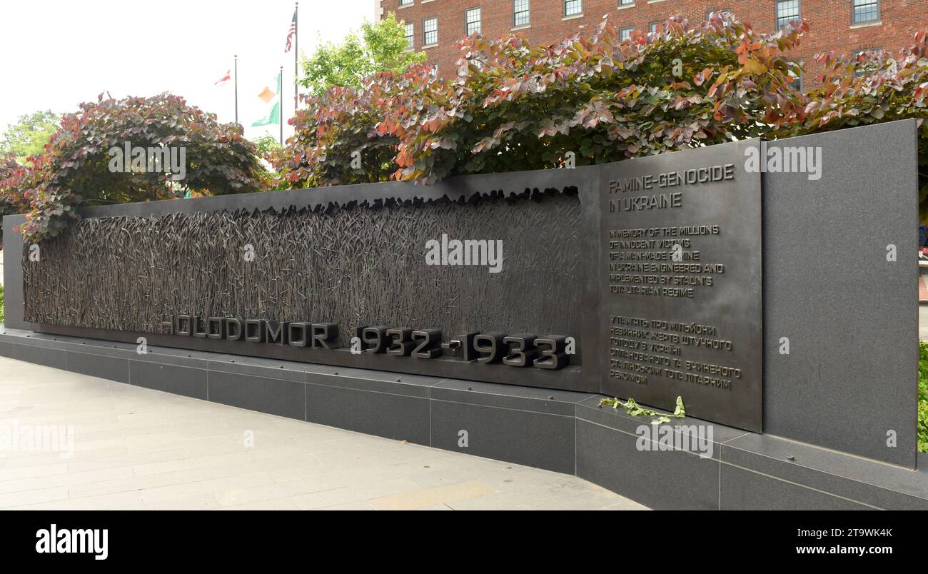 Washington, DC - June 01, 2018: Memorial of victims of the famine ...