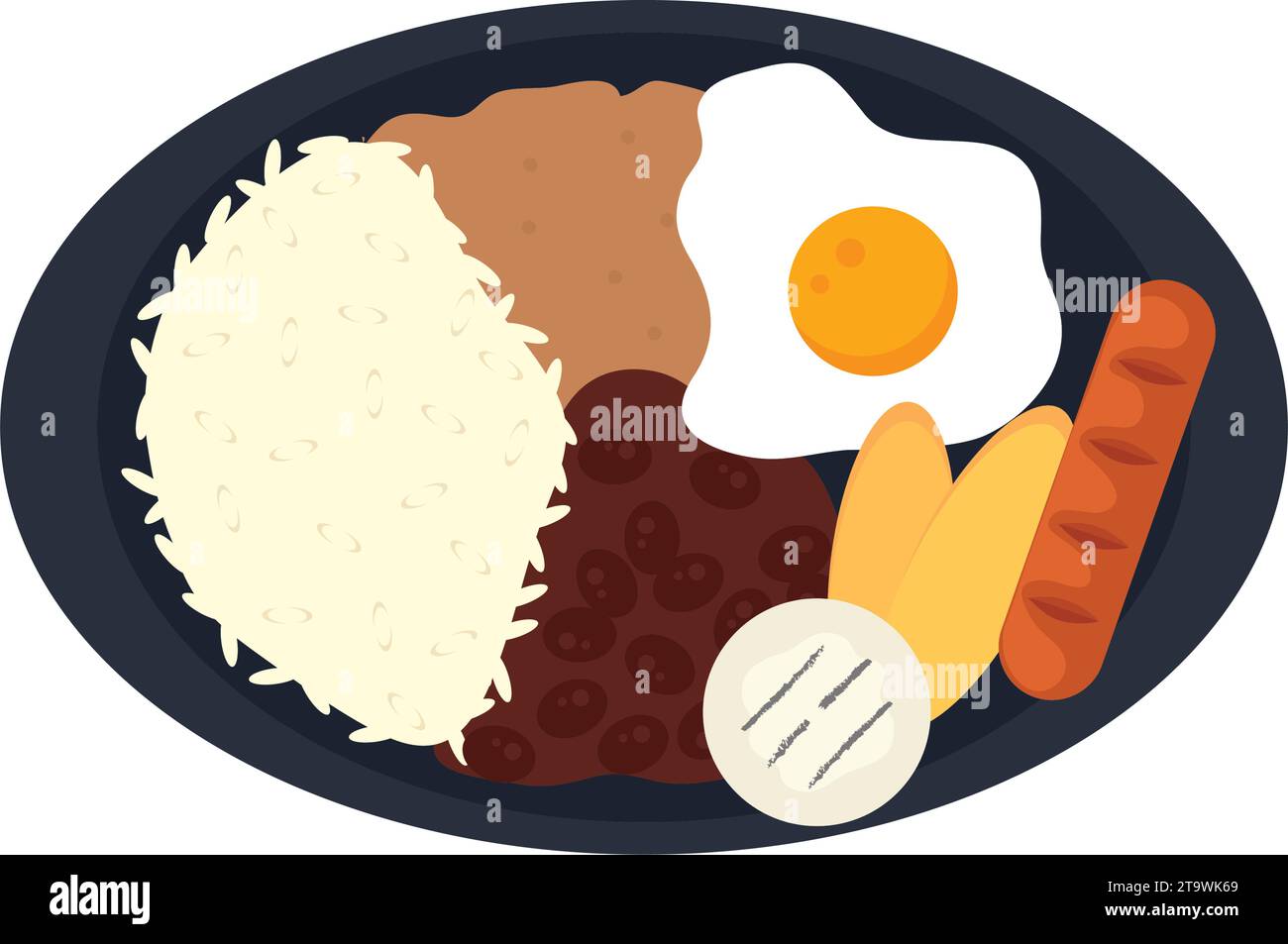 Arepa illustration Cut Out Stock Images & Pictures - Alamy