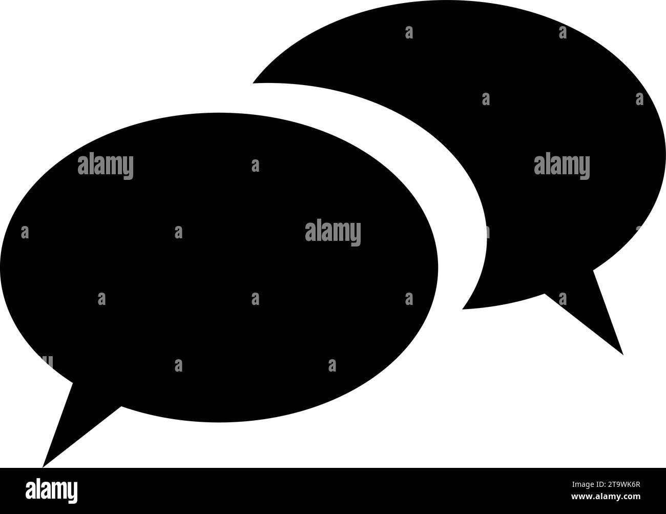 Flat Speech Bubble. Talk bubble. Speak bubble text, chatting box, Empty ...