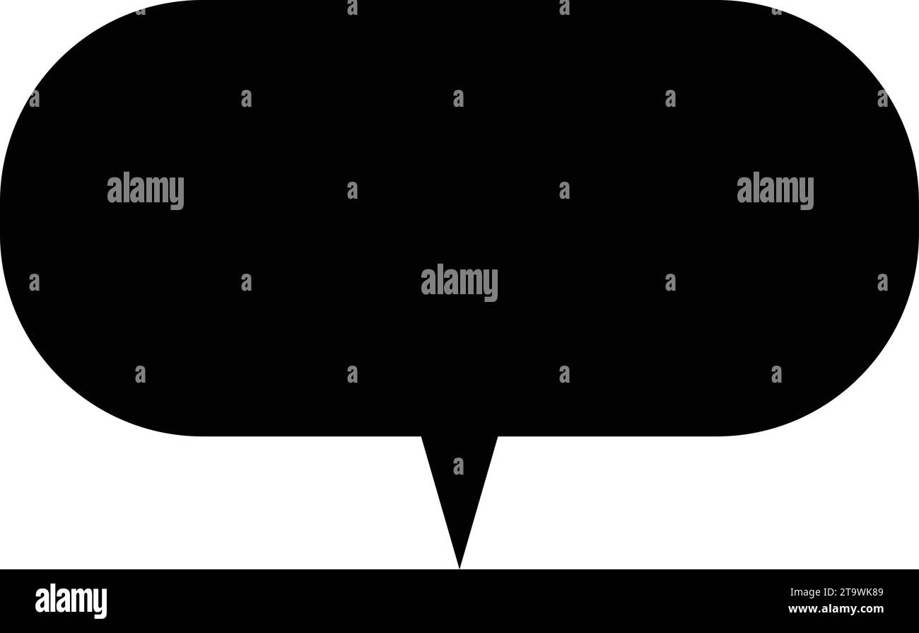 Flat Speech Bubble. Talk bubble. Speak bubble text, chatting box, Empty ...