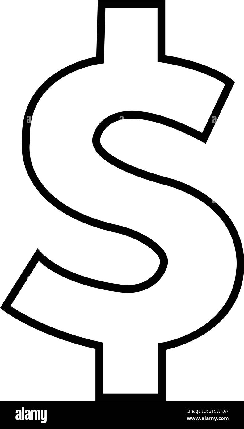 Dollar USD currency sign symbol. USA America, Canada, Australia, money ...