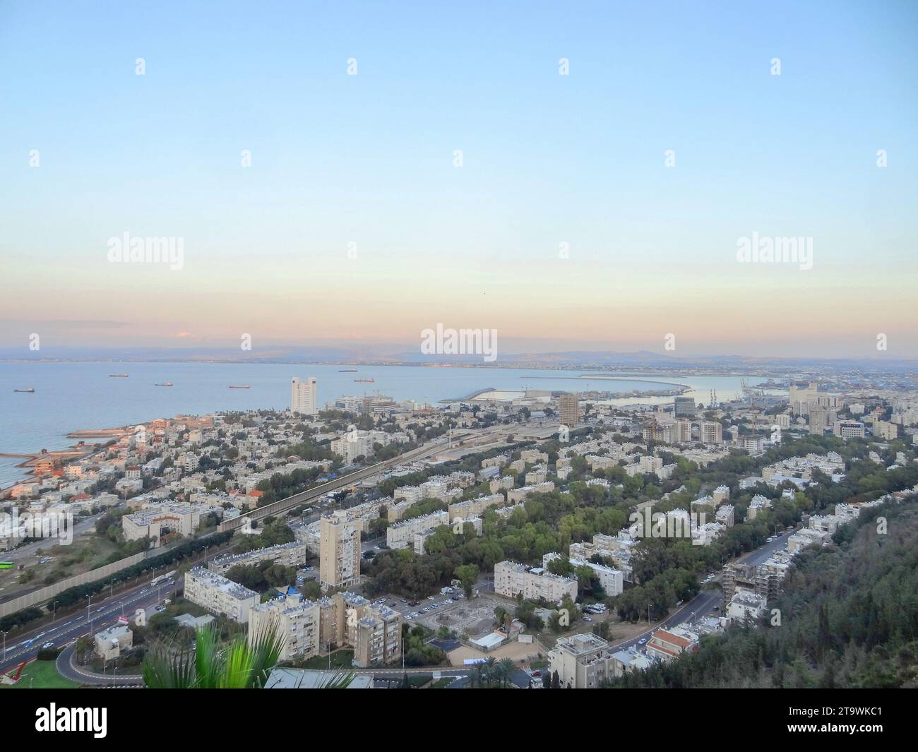 Panoramic aerial view of the city of Haifa, Israel Stock Photo - Alamy