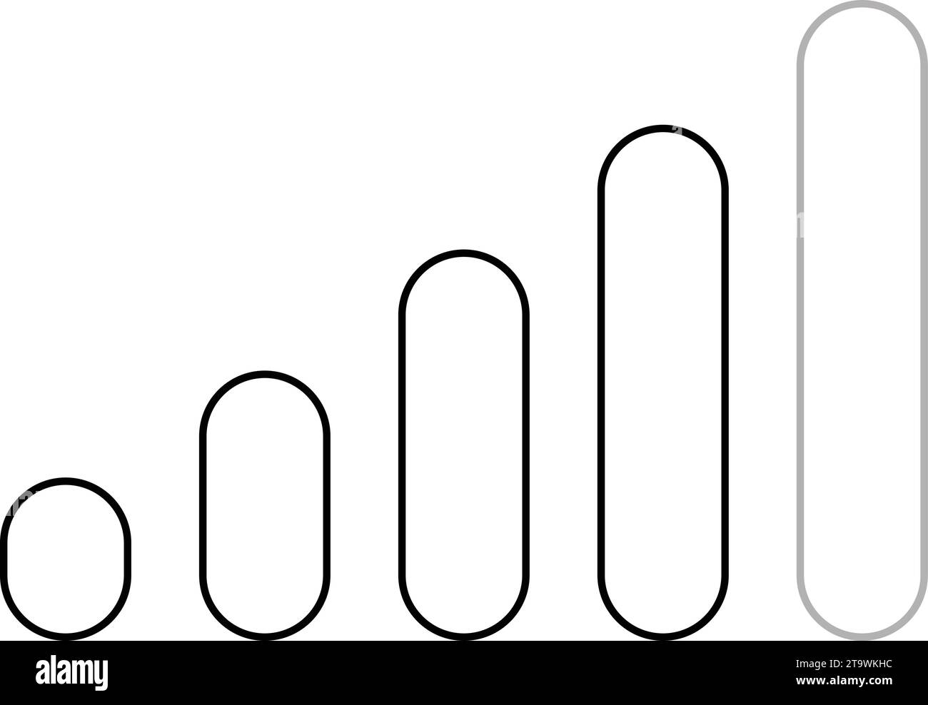 WiFi wireless internet signal line icon symbol. Connect of network. Bar ...