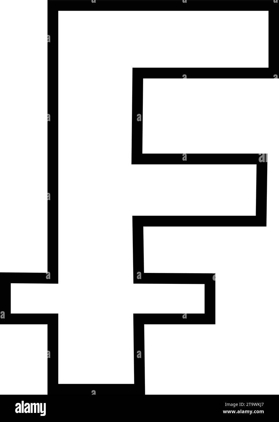 Franc currency sign symbol. Franc France money line icon vector ...