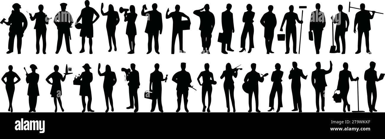 Group of working people diversity, diverse business men and women ...