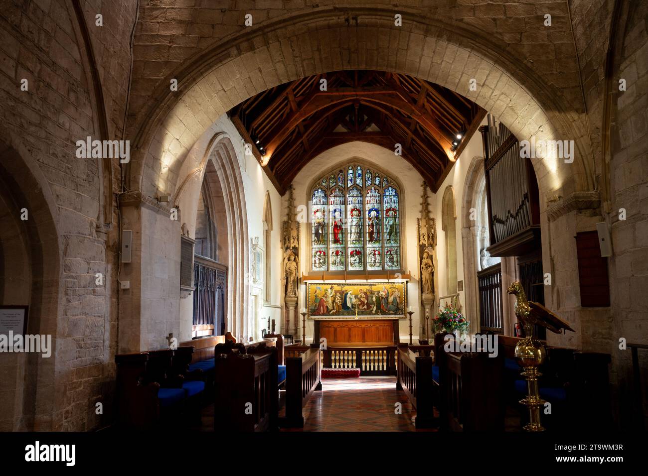 St. John the Baptist Church, Burford, Oxfordshire, England, UK Stock ...