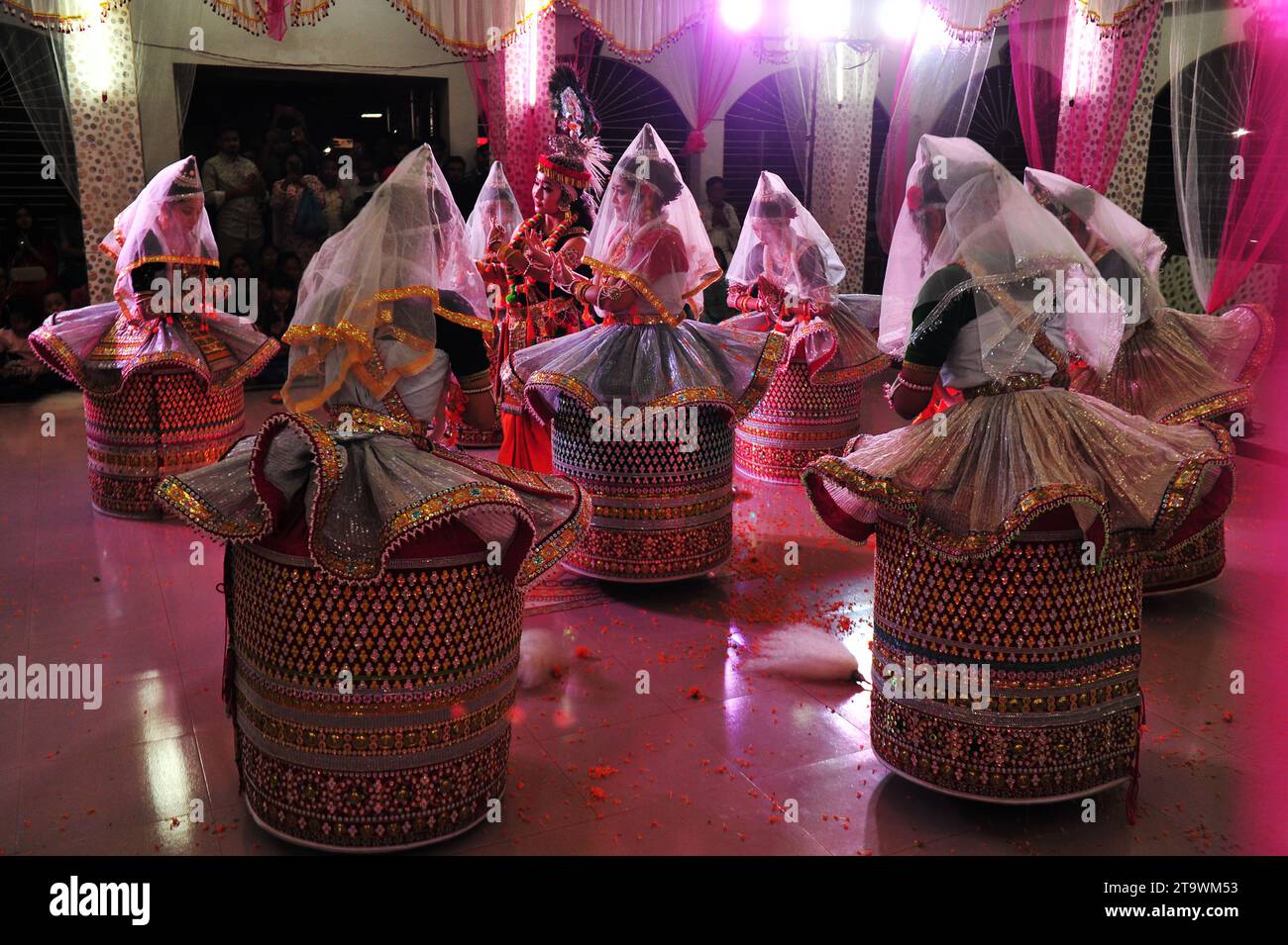 Sylhet, Bangladesh. 26th Nov, 2023. Manipuri Girls costume traditional ...