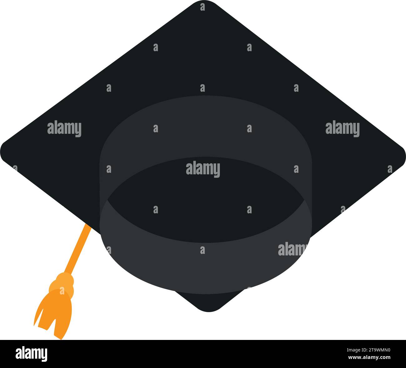 black graduation cap illustration Stock Vector Image & Art - Alamy