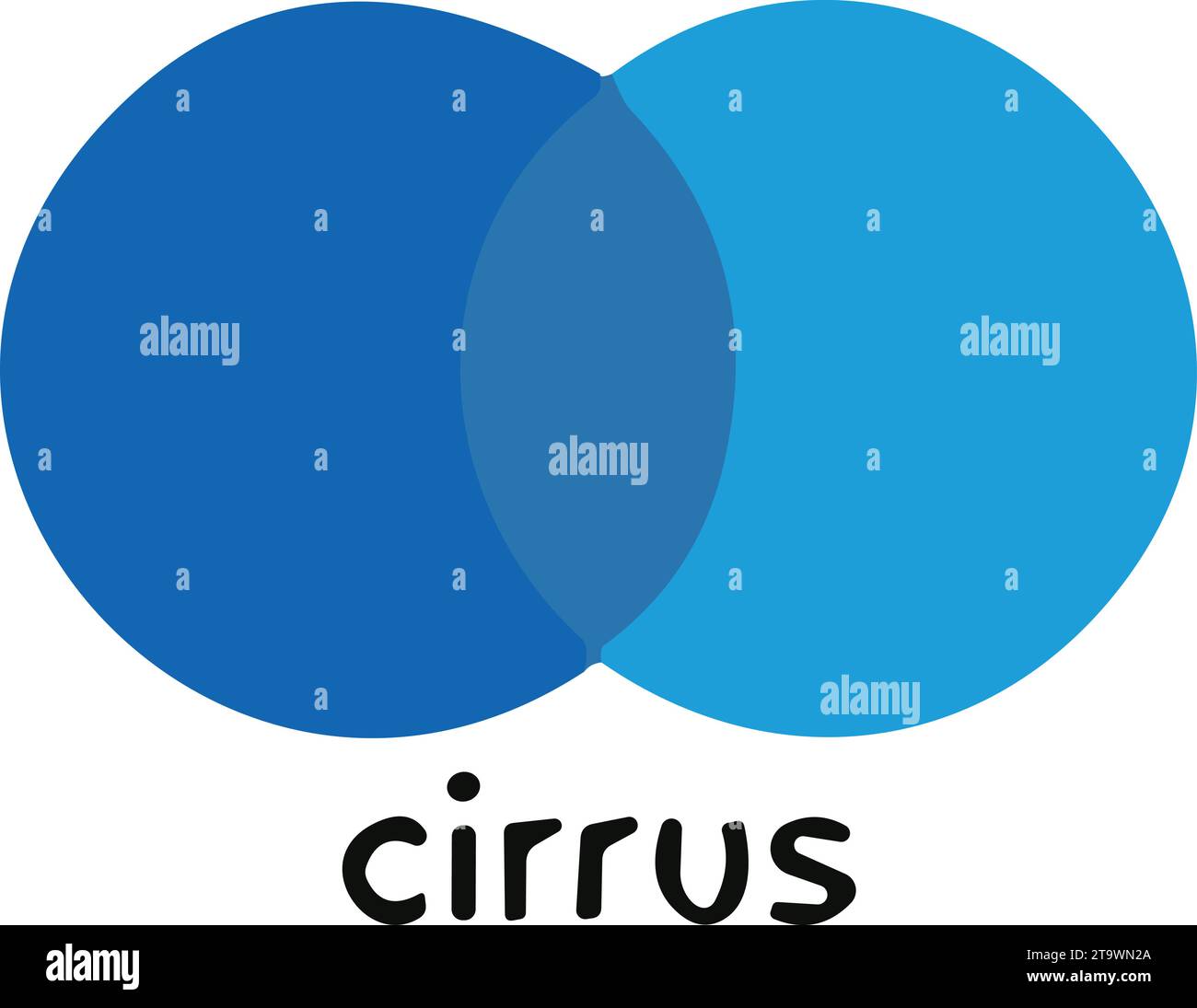 Cirrus Online payment methods icon logo. E-commerce payment button ...