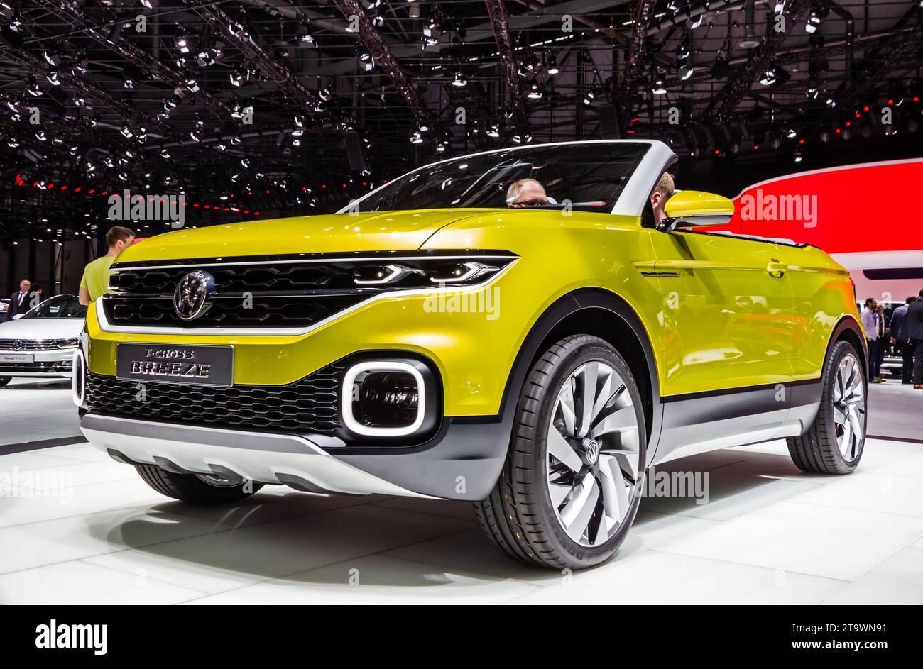 Volkswagen T-Cross Breeze convertible crossover car at the Geneva ...
