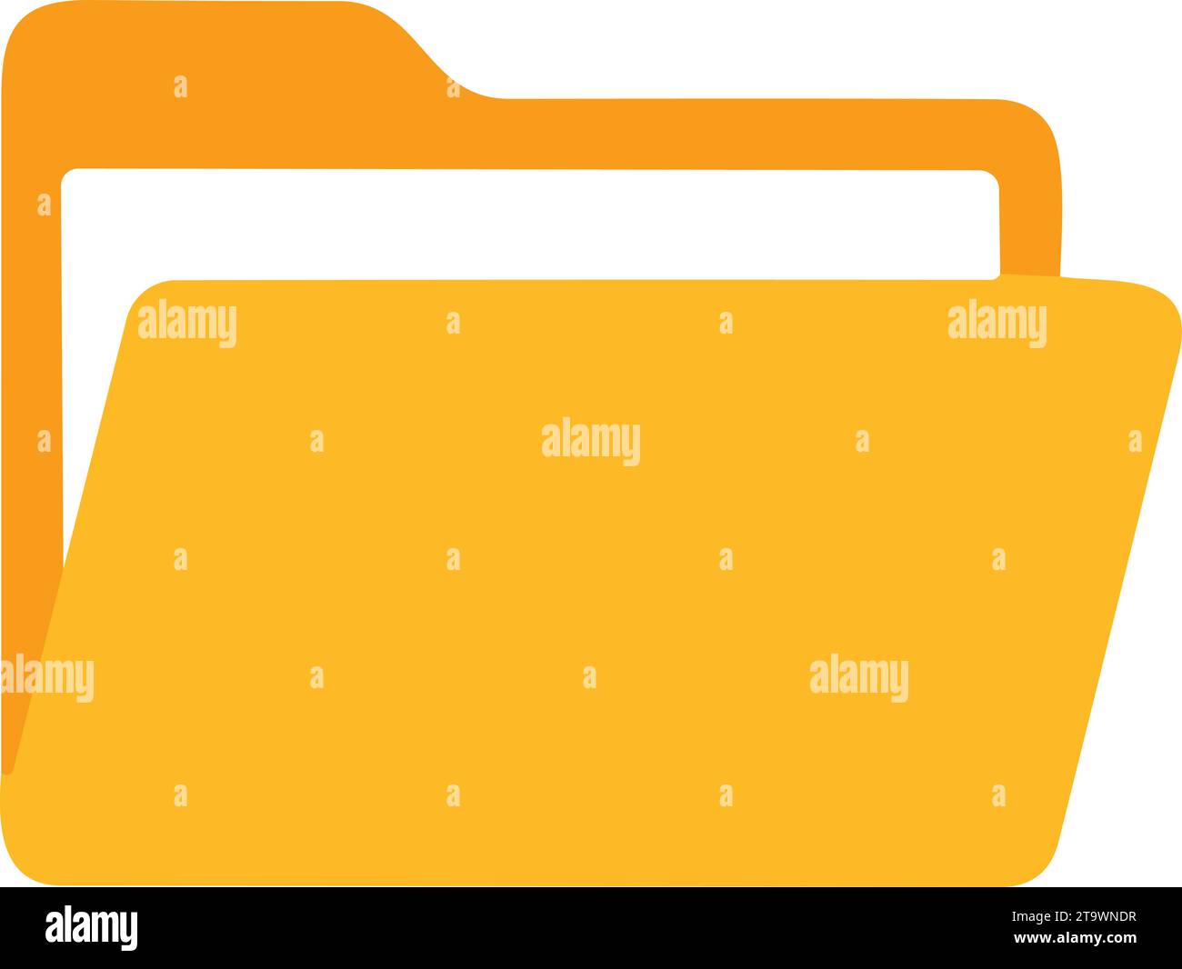 Realistic folder with documents. Folders icon modern simple vector ...