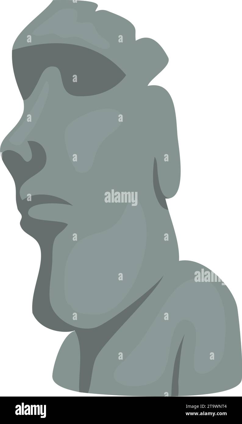 chilean moai face statue illustration Stock Vector Image & Art - Alamy