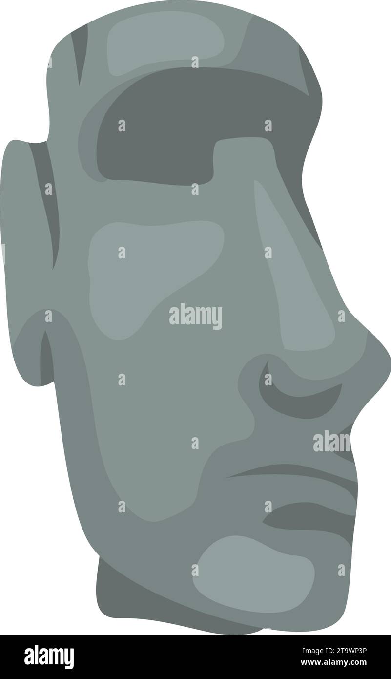 chilean moai face statue Stock Vector Image & Art - Alamy