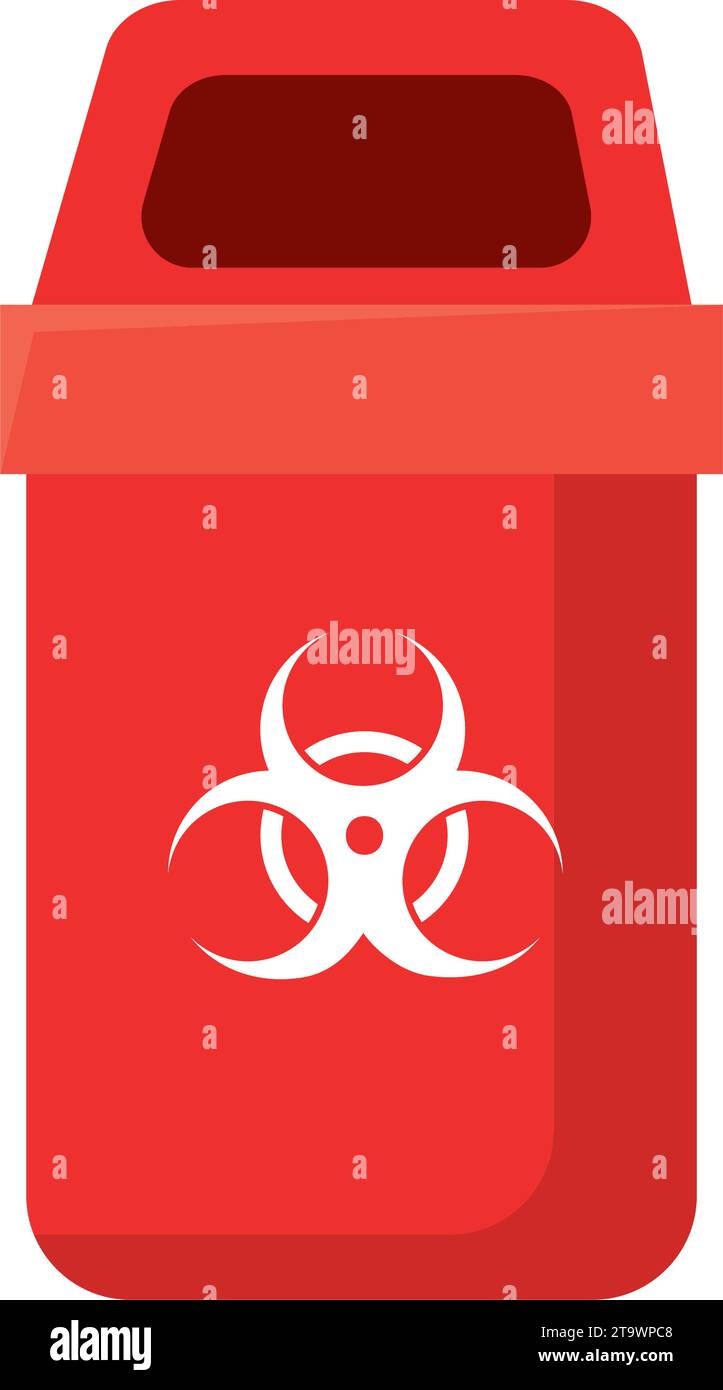 Infectious waste bin Stock Vector Images - Alamy