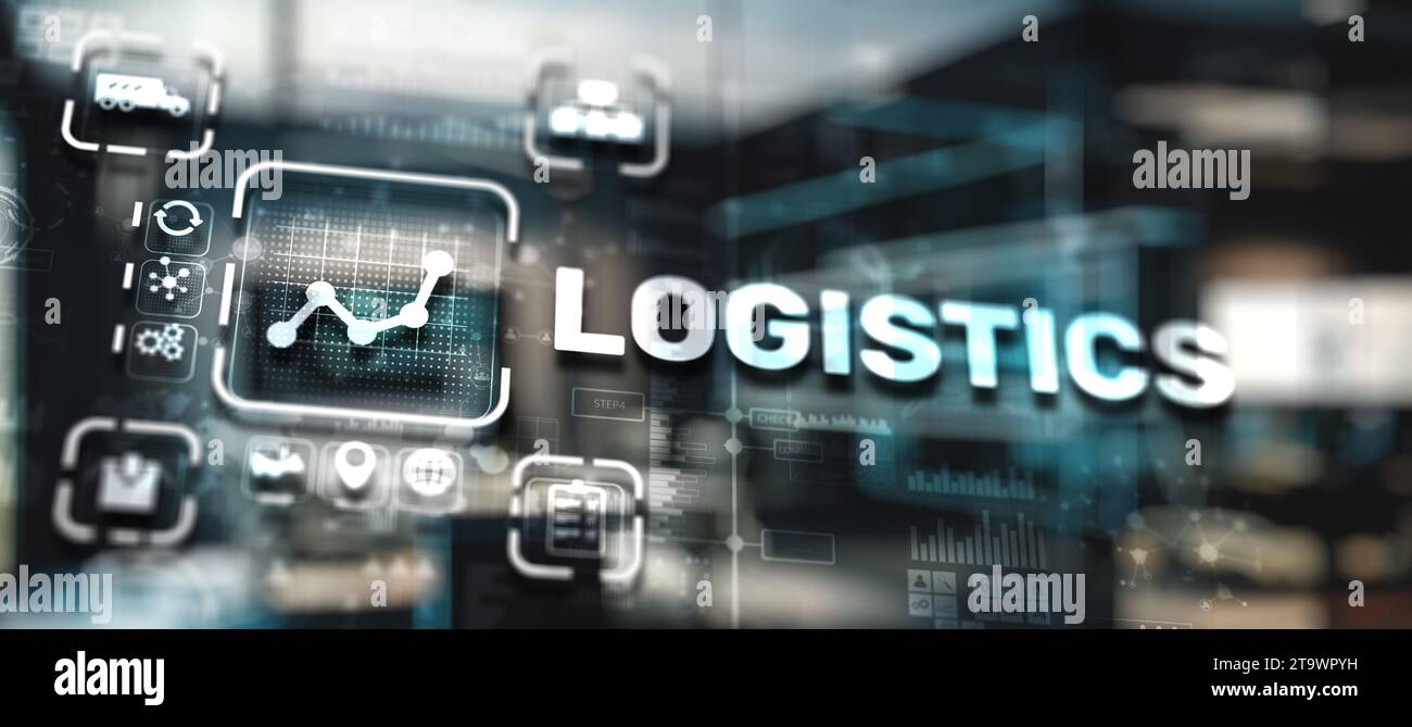 Smart logistics Innovation concept. Global logistics partnership ...