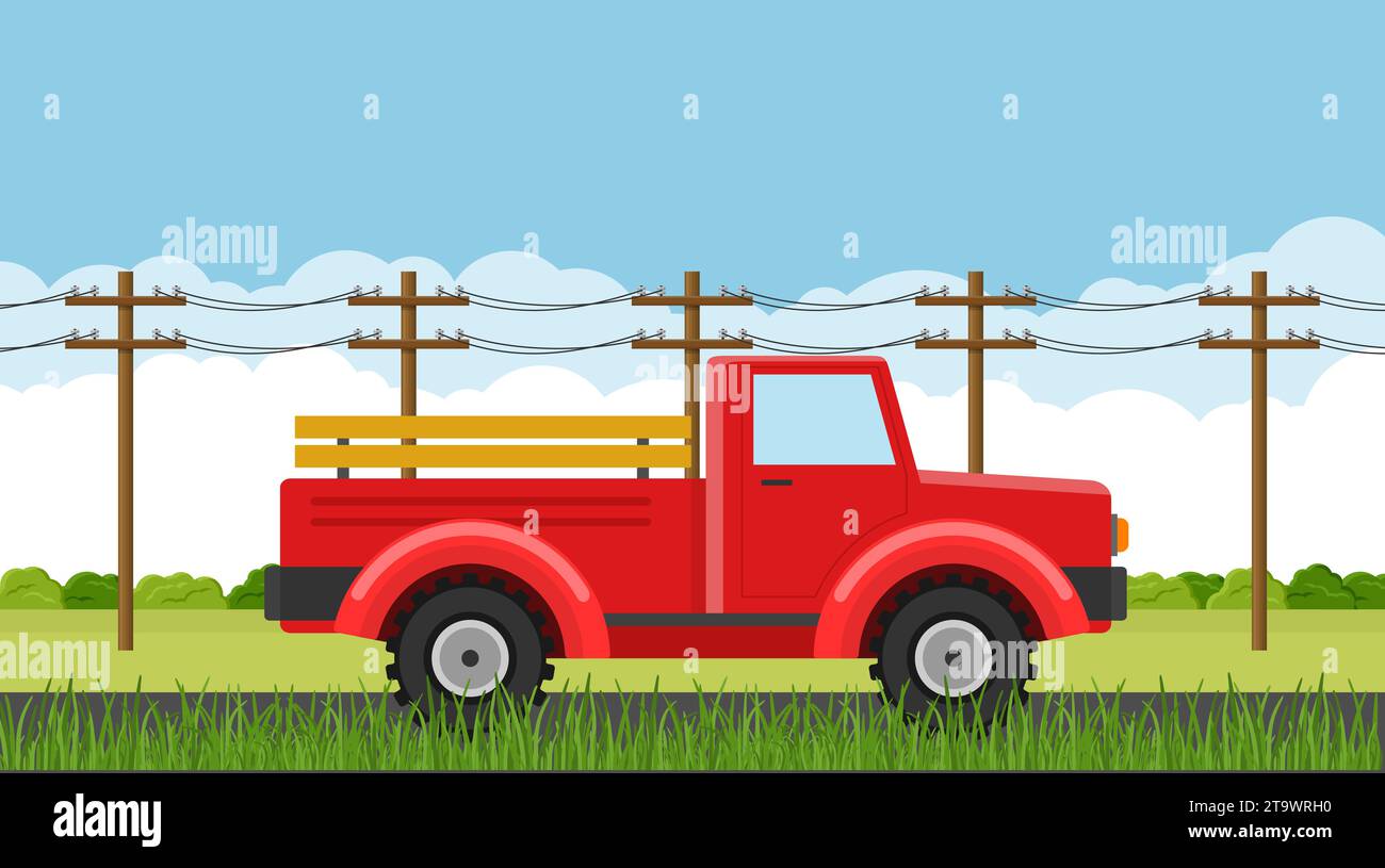 Countryside road trip on Stock Vector Images - Alamy