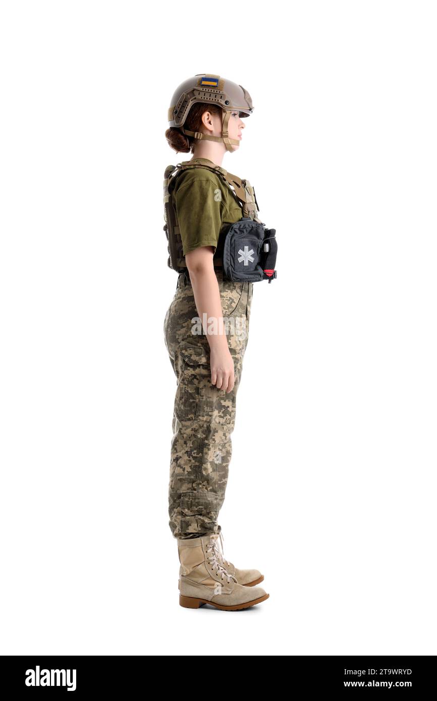 Female military vest Cut Out Stock Images & Pictures - Alamy