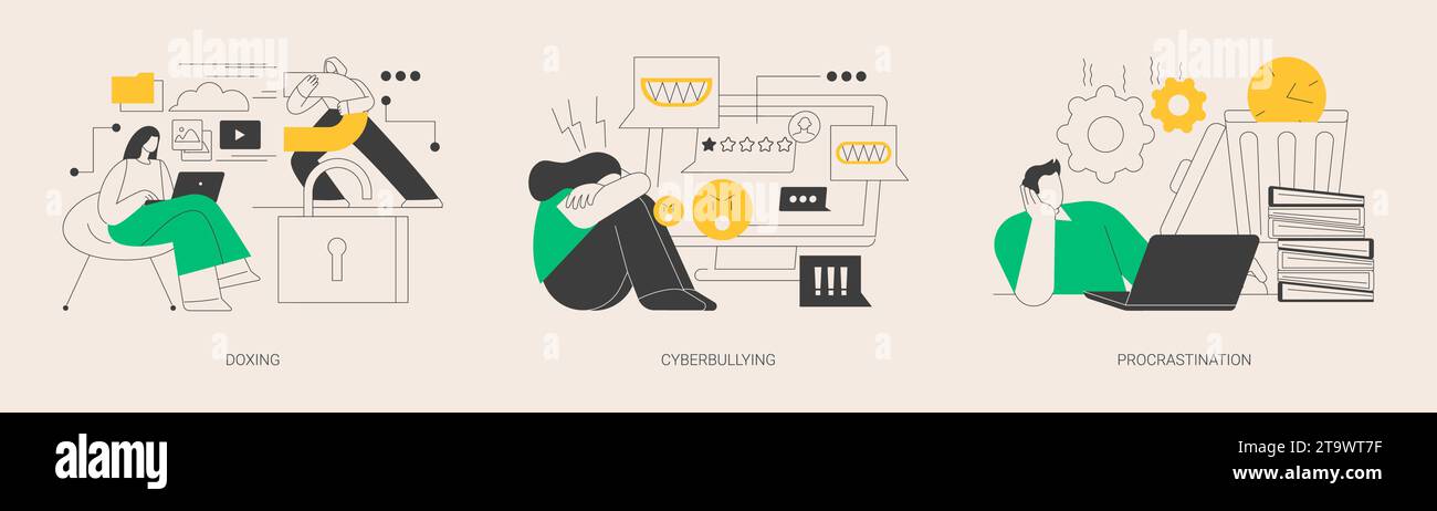 Social engineering abstract concept vector illustrations Stock Vector ...