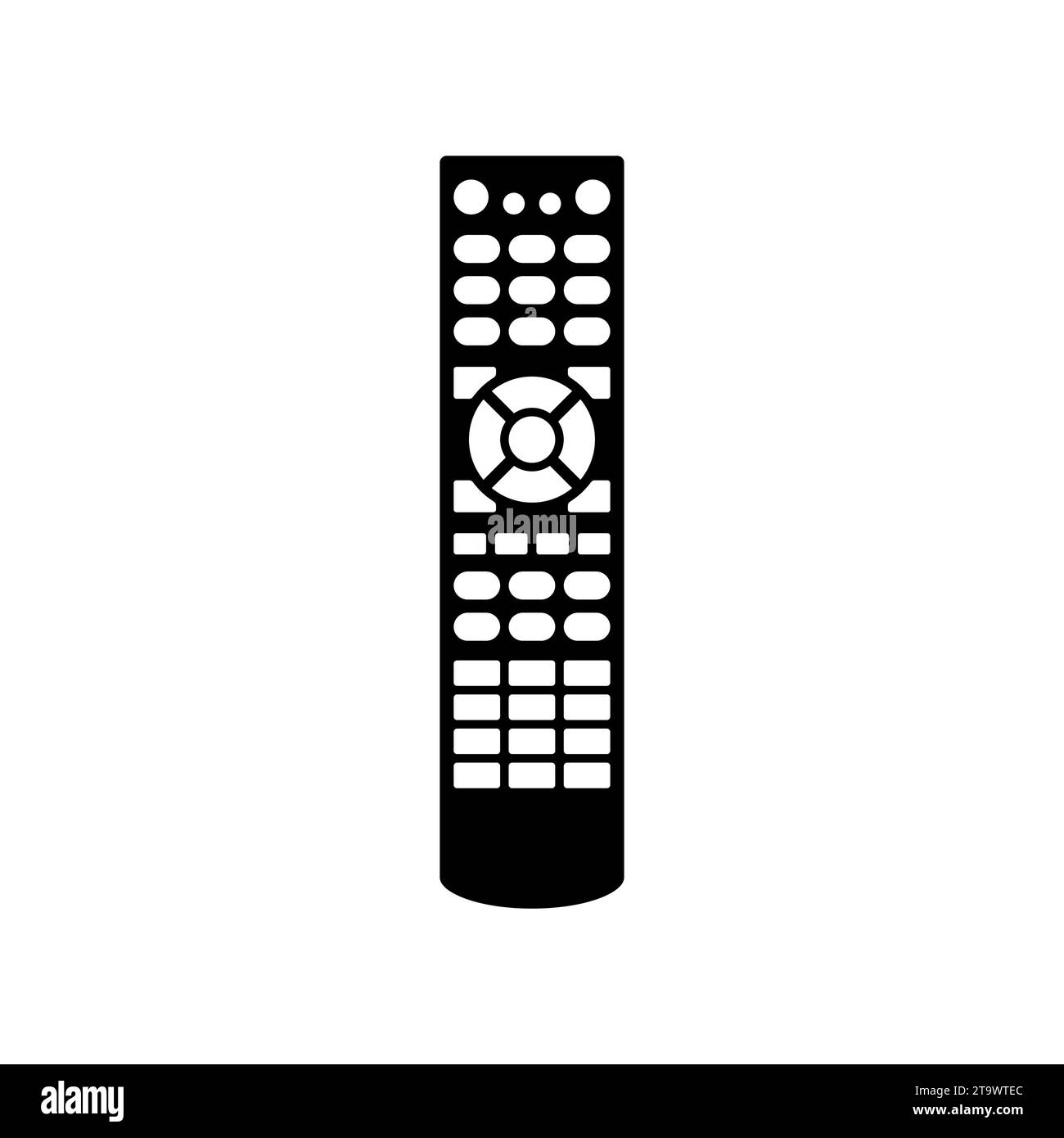 TV remote control icon device isolated on white background. Television ...