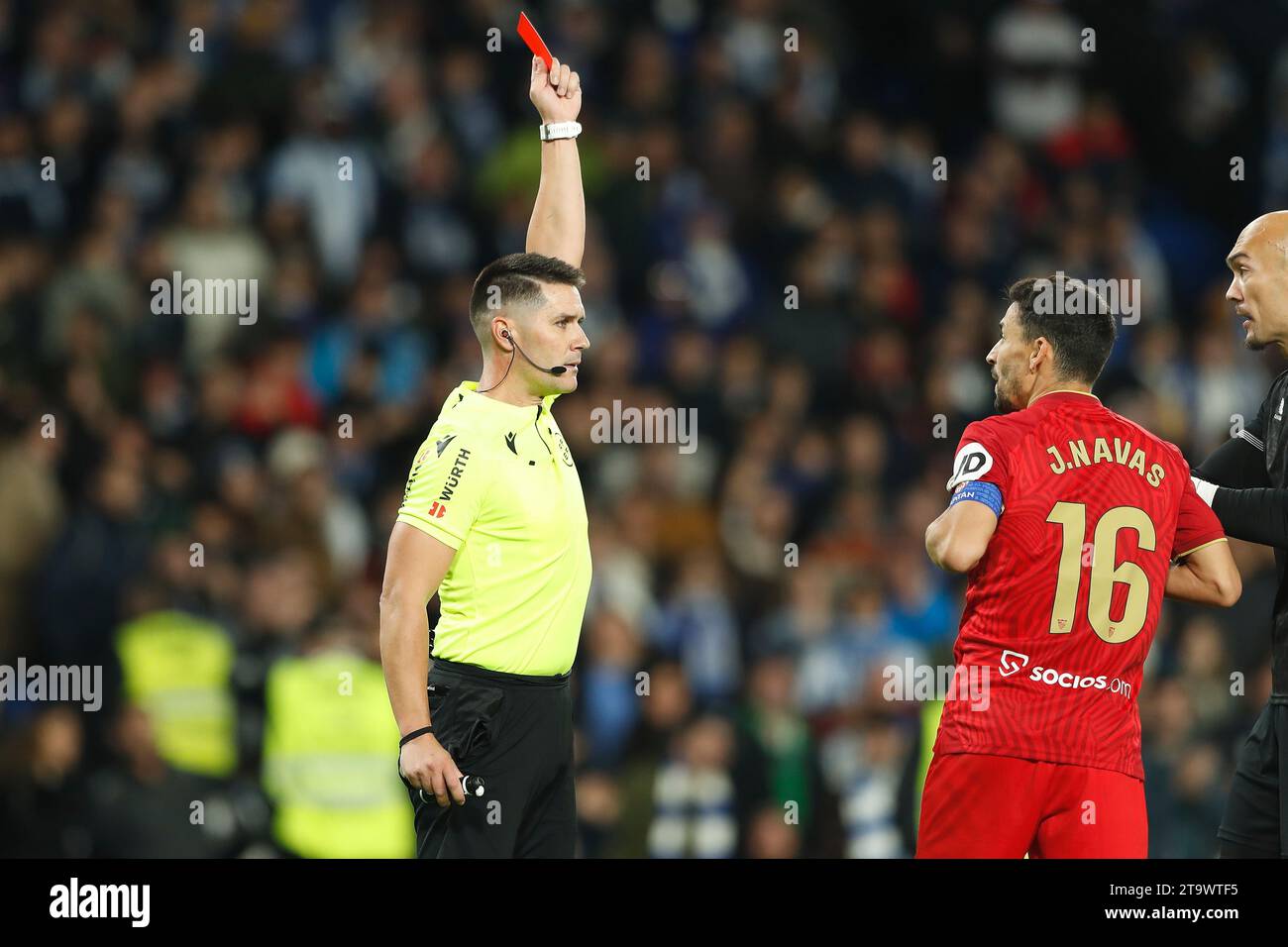 Real sociedad red card hi-res stock photography and images - Alamy