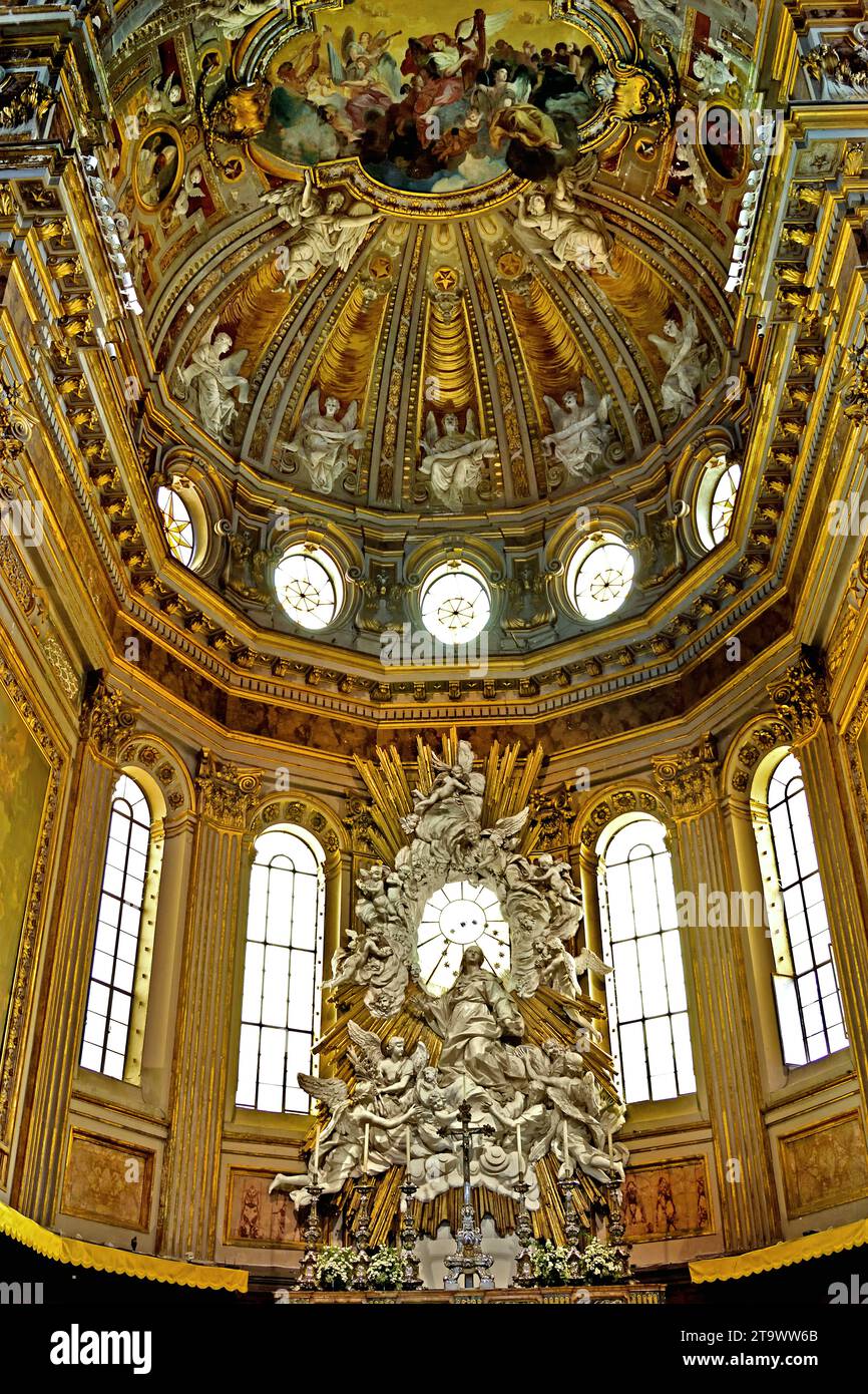 Main altar of the Naples cathedral, by Bracci, Pietro (1700-73); 18th ...